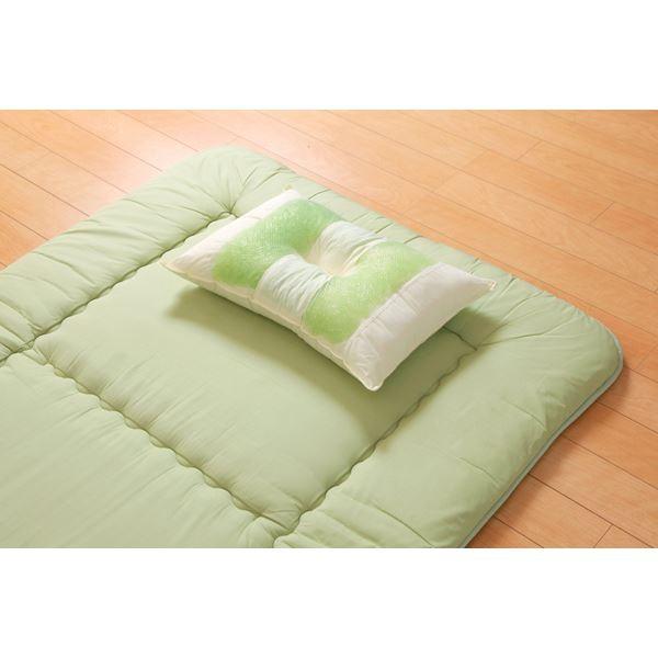 【商品名】 枕/ピロー 【約35×50×10cm 普通】 側地綿100％ 高さを選べる ヒバエッセンス使用 『森の眠りひば枕M』 〔ベッドルーム〕 【ジャンル・特徴】 森の眠りひば枕 ヒバエッセンス 熱がこもりにくい 通気性抜群 抗菌 防臭...