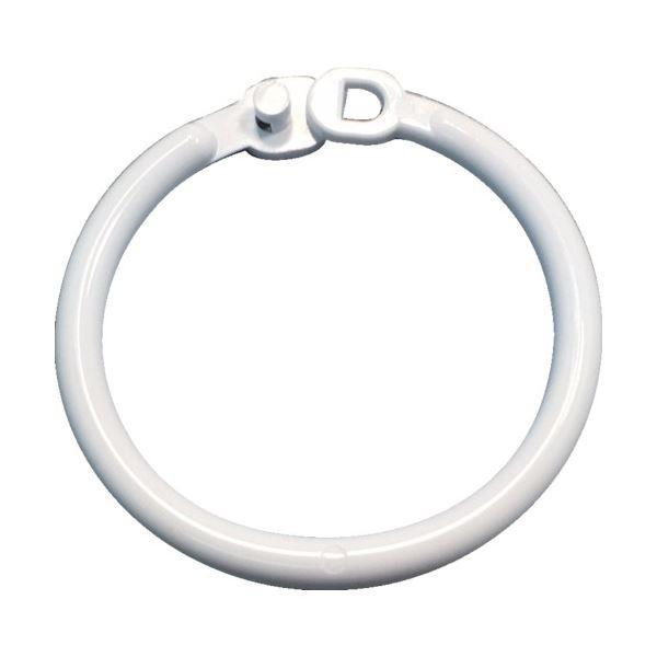 【商品名】 （まとめ） TRUSCO 樹脂製カードリング4.0mm×Φ35mm TKRJ-35 1パック（10個） 【×5セット】 【ジャンル・特徴】 リングを開いてカードを自由に抜き差しできます。 [ TKRJ-35 ]