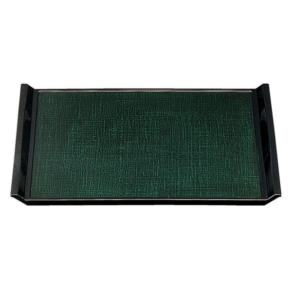 【商品名】 尺3 ウエーブ布目盆/トレー 【グリーンかすりSL】 395×292×28mm 日本製 〔和食 レストラン 店舗 お店〕 【ジャンル・特徴】 ウエーブ布目盆 トレー おぼん 国産 日本産 食器 お皿 和食器 業務用 調理器具 料...