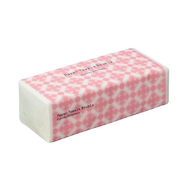 【商品名】 TANOSEE ペーパータオルダブルタイプ(エコノミー) 200組/パック 1ケース(36パック) 【ジャンル・特徴】 来客スペースにおすすめ2枚重ねのソフトタイプしっとりやわらか [ TS2060N ]