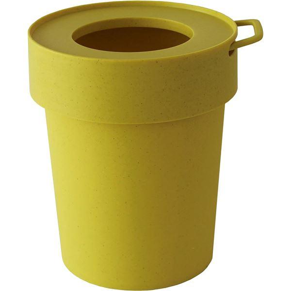 【商品名】 【2個セット】 八幡化成 way-be TAPTRASH（タップトラッシュ） S 5L ベイクドイエロー 239987 【ジャンル・特徴】 くずかご 丸型 くず入れ ダストボックス 小さい