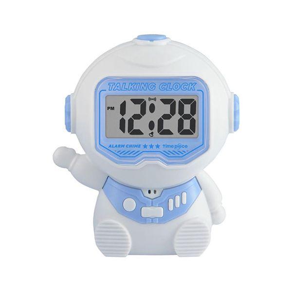 【商品名】 Time Piece タイムピース トーキングクロック ホワイト×ブルー TPC103-WB 【ジャンル・特徴】 現在時刻を音声(日本語)で読み上げます。 [ TPC103-WB ]