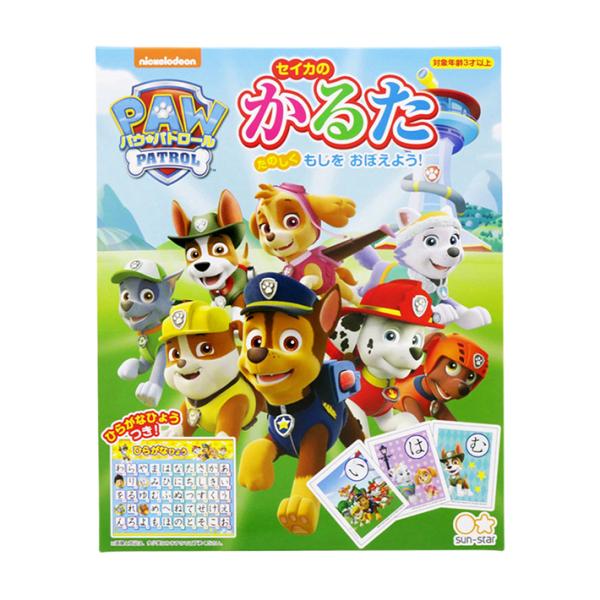お正月にピッタリのパウ・パトロールのカルタが登場☆遊びながら楽しく文字を覚えることが出来ます。【箱サイズ】約：Ｗ158×Ｈ195×D38mｍ【内容】絵札：45枚文字札：45枚補助札：2枚ひらがなひょう：1枚日本製【対象年齢】3歳以上お正月　...
