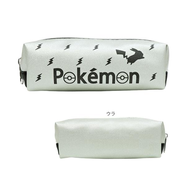 ポケットモンスターのスクエアポーチが登場！文房具を入れてペンポーチとして使用したり、小物を入れたりするのに便利◎シンプルなデザインがかっこいい♪【仕様】本体サイズ：約W185×H60×D55mm材質：合成皮革Pokemon　ピカチュウ　ペン...