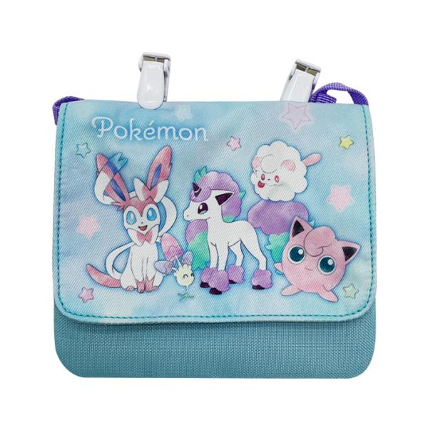 ポケットモンスターデザインのショルダー付きクリップポケットです。ポケットがないズボンやスカートでもクリップで簡単取り付けできる！ハンカチやティッシュ、マスクなど小物を収納するのに便利♪ショルダー付きなので肩から掛けて使うこともできます◎【仕...