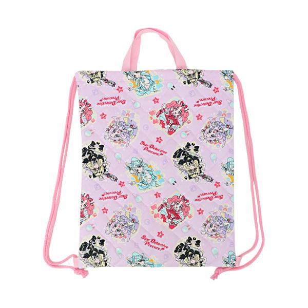 体操服や大きめの学習道具などを背負って持ち運びできるナップサック！手提げバッグとして使用したり、机の横に掛けておく際に便利な持ち手付き♪内側には便利なネームタグ付き◎【仕様】本体サイズ：約W330×H400mm(持ち手を含めず)材質：(表側...