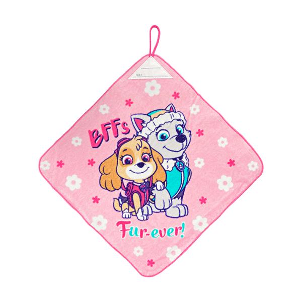 フックなどにかけられるループ付きのタオルです。オモテ面にはクラスや名前が書けるネームタグ付き◎新学期や新入学の準備やプレゼントにもおすすめです◎【仕様】・サイズ：約W340×H340mm・材質：綿100%ハンカチ　ミニタオル　雑貨　こども　...