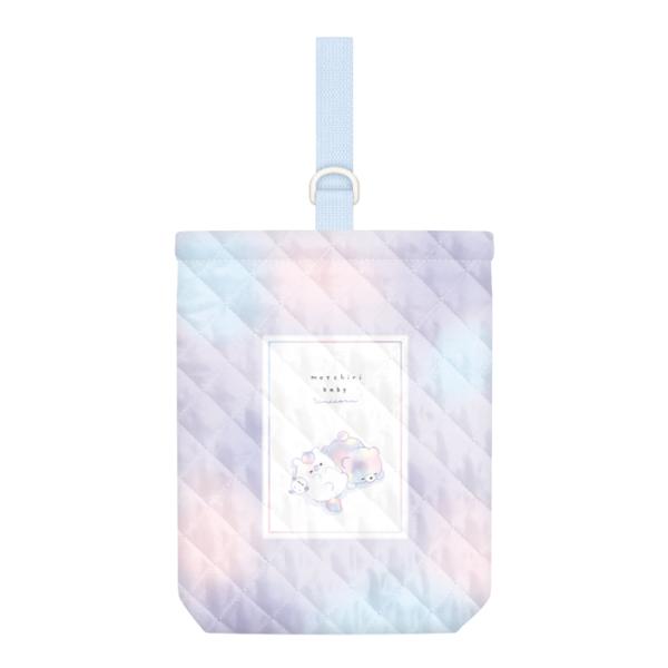 キルティング生地なので丈夫＆軽量で扱いやすいシューズバッグ！かわいいネームマスコットと内側には安心便利なネームタグ付き◎【仕様】サイズ：約W210×H280×D70mm材質：ポリエステル内側ネームタグ付ネームマスコット付きうわばき　上靴袋　...