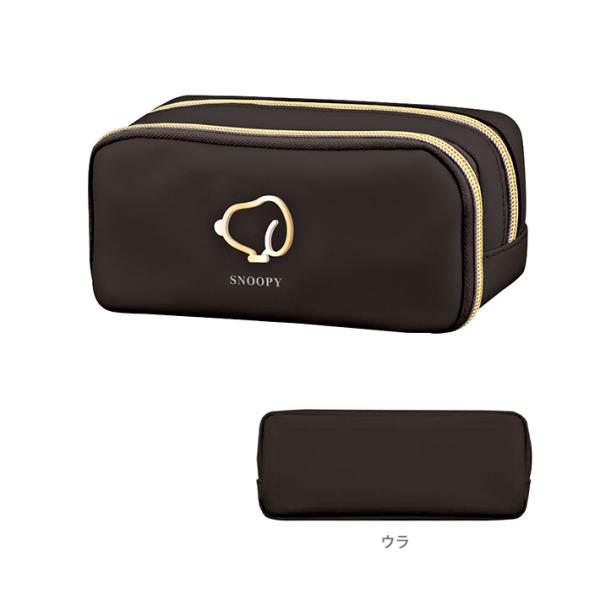 スヌーピーのマルチボックスペンケースが登場！BOX型なので文房具や小物がたっぷり入ります◎ツインファスナー付きで文具や小物を分けて入れれます◎オモテにはキャラクターの金属プレート付きでおしゃれ◎ペンケースやコスメポーチ、小物入れとしてイロイ...