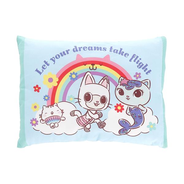 スタンダードな形の子供用枕です。枕カバーはファスナーで取り外し可能なので洗濯もできて清潔♪【仕様】サイズ：約W390×H280mm材質：ポリエステルグッズ　学校　入学　入園　こども　子供　キッズ　まくら　ピロー　寝具　お昼寝　睡眠　おしゃれ...