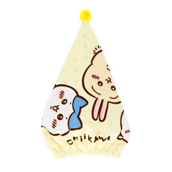 頭にかぶせられるかわいいキャップタオルです♪プールやお風呂上がりなどの濡れた髪をすっぽり包み、水分をすばやく吸収します。タオル地なので、そのまま髪の毛も拭けます◎【仕様】サイズ：約W450×H200mm材質：ポリエステル100%染料プリント...