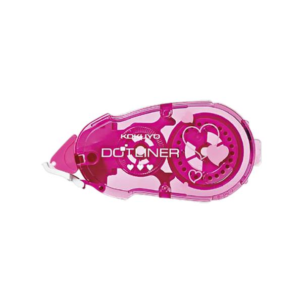 ピンク色のハート柄のり面がかわいい詰め替え用テープです。テープ状のノリなのでベタつかず手やまわりも汚しません◎先端はローラー形状なので軽く引けて作業がスムーズ◎※詰め替え用テープのみでのご使用はできません。【仕様】パッケージサイズ：約W63...