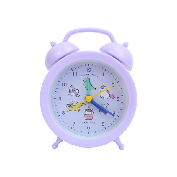 かわいい目覚まし時計が登場！パステルカラーがとてもおしゃれです◎ギフトにもおすすめです！【仕様】本体サイズ：約H120×W89×D40mm電池：単3電池1本(別売り)ギフト　プレゼント　おしゃれ　ファンシー　グッズ※商品写真はサンプルのため...