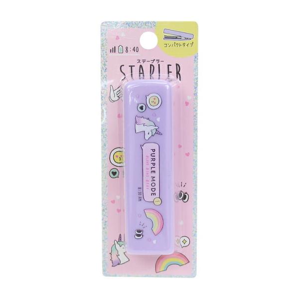 折りたたむとコンパクトに！ペンケースの中でかさばらない！【仕様】サイズ：約H120×W45×D17mmかわいい　女の子　ステープラー　おしゃれ　コンパクト※商品写真はサンプルのため、デザイン等若干の差異が生じます。予めご了承ください。※スタ...