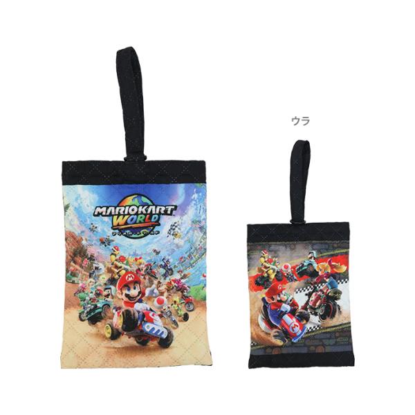 スーパーマリオのシューズバッグが登場！シューズの持ち運びにぴったりのシューズバッグ！上履きや靴をすぐに出し入れできて便利♪内側には便利なネームタグ付き◎【仕様】本体サイズ：約W210×H280mm材質：ポリエステルマルチケース　靴　上靴　子...