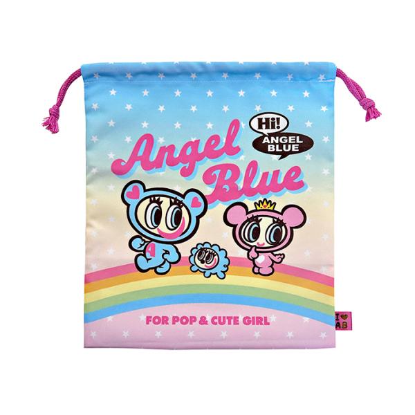 エンジェルブルーのかわいい巾着袋が登場！給食着袋や、小物入れなど様々なシーンで活躍しそう♪ポリエステル生地なので丈夫＆軽量で扱いやすい！内側には名前が記入できるタグ付き◎入学や新年度の準備にピッタリです♪【仕様】本体サイズ：約W260×H3...