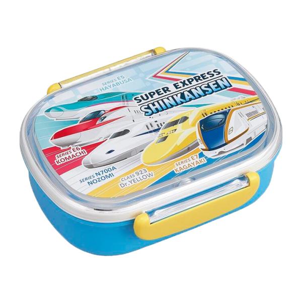 新幹線のランチボックスが登場！お弁当箱1/2に、お茶碗約1.2杯分のご飯が入ります。中子付きなのでおかずが詰めやすい◎後片付けには嬉しい食洗器対応です！【仕様】サイズ：約W140×H113×D50mm容量：360ml材質：ポリプロピレン(本...