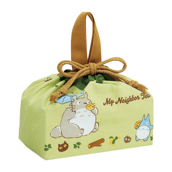 手提げ用の持ち手が付いて、持ち歩きにとても便利◎お弁当箱がしっかり安定する、12cmのマチ付き♪【仕様】サイズ：約W290×H165mm（マチ：120mm）材質：綿100％ランチグッズ　弁当　持ち運び　便利　かわいい　スタジオジブリ　映画　...