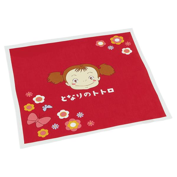 ゆったりサイズで、ランチクロスとしてお弁当の下に敷くのはもちろん、お弁当箱を包むのにも便利です。薄手で乾きやすいのも嬉しいポイントですね♪【仕様】本体サイズ：約W430×H430mm材質：綿100％日本製かわいい　幼稚園　小学生　小学校　子...