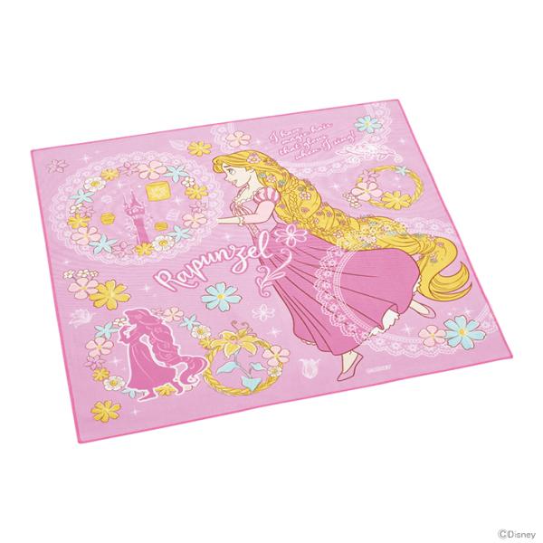ランチタイムがより楽しくなる♪ラプンツェルの絵柄がかわいいランチグッズです。ゆったりサイズで、ランチクロスとしてお弁当の下に敷くのはもちろん、お弁当箱を包むのにも便利です。薄手で乾きやすいのも嬉しいポイントですね♪【仕様】本体サイズ：約W4...