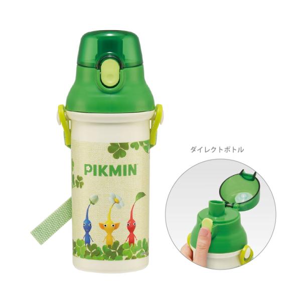 ショルダーベルト付きの軽くて持ちやすいプラスチックの直飲み水筒！氷が入れやすくお手入れしやすい広口タイプで、食洗機対応なのでお手入れラクラク♪名前シール入りなので入園、入学準備にぴったり◎【仕様】本体サイズ：約W95×H210×D79mm容...