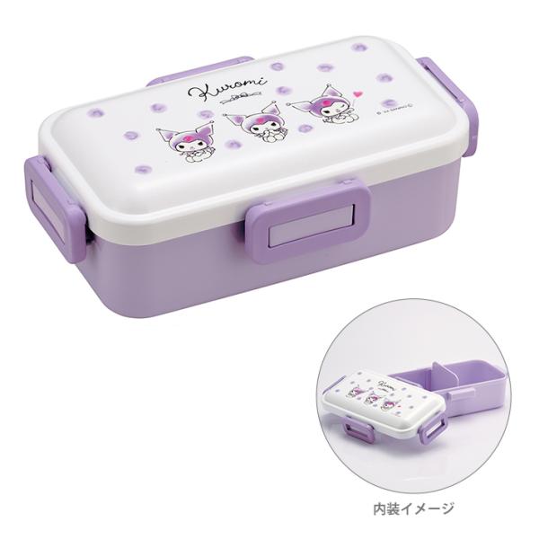 ドーム型のフタでふんわりとご飯やおかずが詰められます！便利な仕切り付きでおかずが片寄りにくく、4点ロックの密封式で汁モレしにくい◎【仕様】サイズ：約W186×H108×D62mm容量：530mlフタを外して電子レンジ使用OK食洗機使用OK日...