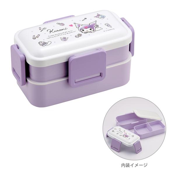 ドーム型のフタでふんわりとご飯やおかずが詰められる♪4点ロックの密封式で汁漏れしにくい。入れ分けに便利な仕切り付きで、用途に合わせて使い分け出来ます♪【仕様】サイズ：約W169×H90×D100mm容量：600ml(上段：230ml、下段：...