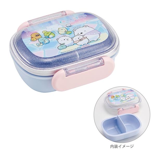 ドーム型のフタで、ふんわりとご飯やおかずが詰められます。高い仕切付きでおかずが片寄りにくい！やや小さめの270mlサイズです。【仕様】サイズ：約W131×H114×D55mm容量：270ml食洗器対応日本製子供　こども　キッズ　かわいい　お...