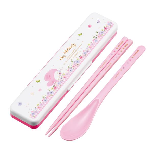 防音クッション付きのケースとお箸・スプーンのセットです。内側のシリコンクッションが中のお箸をしっかり押さえてくれるので、移動中もカチャカチャ音がなりません♪食洗機対応で洗いやすくて便利♪【仕様】サイズ：約W188×H47×D18mmおはし・...