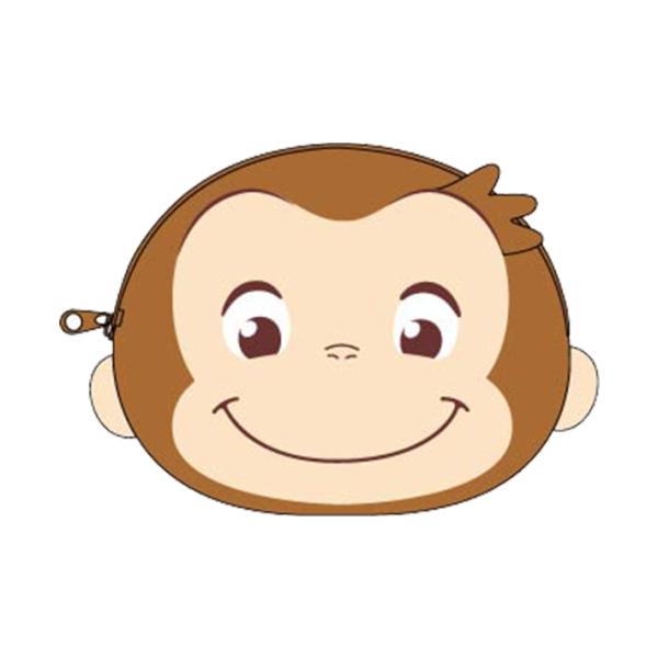 お顔のデザインが可愛い便利なポケットポーチ！ズボンやスカートのウエスト部分にクリップで挟むとポケット代わりに使える♪ハンカチやティッシュ、マスクなど小物を収納するのに便利です◎【仕様】 本体サイズ：約W155×H126×D20mm(装飾部分...