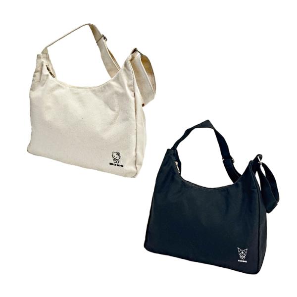 サンリオキャラクターズのバッグシリーズが登場♪シンプルなデザインが使いやすい帆布製のラウンド型のショルダーバッグです♪ショルダーの長さが調節できて、斜め掛け、肩掛けのどちらでも使用できます♪便利な天面ファスナー、内ポケット付き◎【仕様】本体...