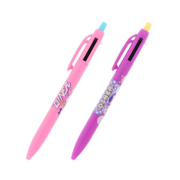 アメリカンダイナーで楽しく食事するちいかわ達が80年代ポップなカラーで描かれたステーショナリーが登場！シャープペンと赤黒ボールペンが一つになった多機能筆記具♪学校やオフィス、プライベートなど様々なシーンで活躍してくれます◎【柄】・ランチ・デ...