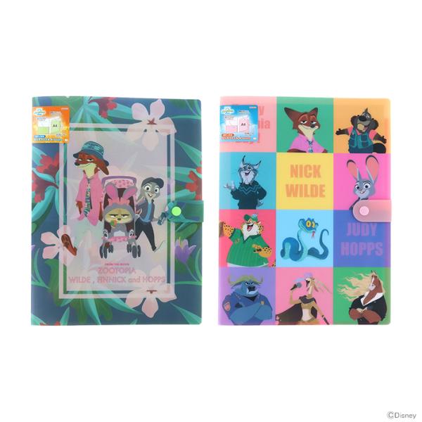ズートピアのクリアファイルが登場！付箋やメモなどを入れるのにピッタリなオープンポケット1つと、書類が落ちにくい内向きポケット3つの合計4ポケットタイプ♪中身が落ちにくく持ち運びに便利なボタン付き◎【柄】・フラワー・みんな【仕様】A4サイズ対...