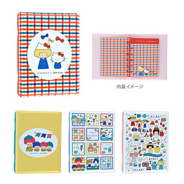 人気イラストレーター mizutama×サンリオキャラクターズのコラボグッズが登場♪ぷっくりしたカバーがかわいいシールバインダーです！入れ替えができるリングバインダータイプで少し厚みのあるシールも収納しやすい♪シール台紙とメモがセットされて...