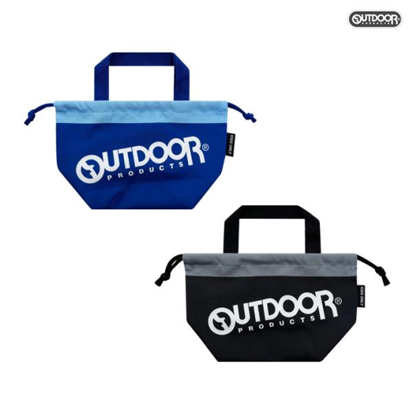 アウトドアプロダクツのマチ付き巾着です。底にマチが12cm付いているのでお弁当箱を入れるのにぴったり♪持ち手付きで持ち運びに便利◎【カラー】・ブルー(4945834201321)・ブラック(4945834201338)【仕様】本体サイズ：約...