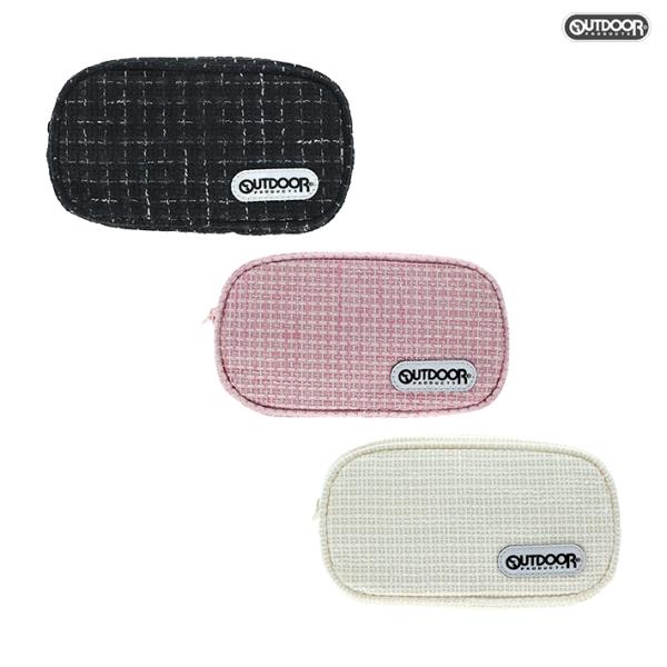 アウトドアプロダクツのペンケースが登場！たくさん入る大きめサイズのシンプルなペンケース♪ファッション小物として持ち運んでもオシャレなツイード素材◎【カラー】・ブラック・ピンク・ベージュ【仕様】本体サイズ：約W180×H100×D45mm材質...