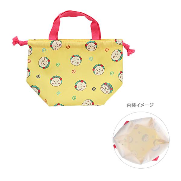 子どもから大人まで楽しめるコジコジのランチ巾着が登場！取っ手付きで持ち運びに便利な巾着♪汚れがつきにくいポリエステル素材◎【仕様】本体サイズ：約W280×H270×D5mm(取手・紐を含む)パッケージサイズ：約W150×H250×D20mm...