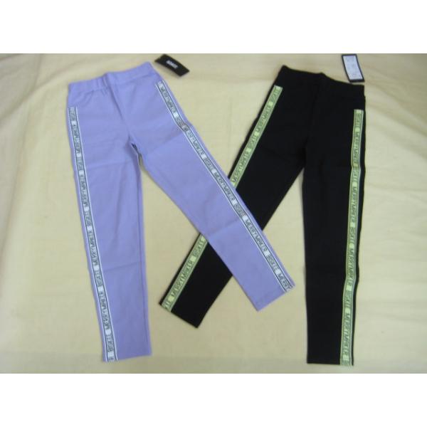 サイドテープがかっこいいストレッチパンツ140cm150cm160cmBiskee　女の子　ガール　ジュニア  スパッツ  ストレッチパンツ　ロングパンツ　ダンス　長ズボン　スキニー　スリム　１４０　１５０　１６０・ヘビロテにピッタリ！・ウ...