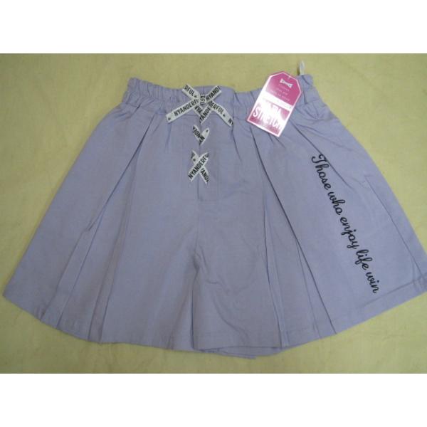 かっこいいストレッチ生地のキュロット150cm 子供服　スカート　キュロット　女の子　ショートパンツ　ストレッチ　ジュニア 150 150cm・ヘビロテにピッタリ！・ウエストゴム・左右サイドにポケットあります。サイズ・ウエスト・総丈（ｃｍ）...