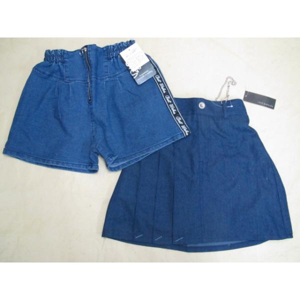 １５０ｃｍ限定のお買い得ショートパンツとキュロット150cm子供服　キュロット　女の子　ショートパンツ　デニム　ジュニア　150cm 150・ヘビロテにピッタリ！・ウエストゴムキュロットスカートは、右サイドにポケットあります。　　　　　　　...