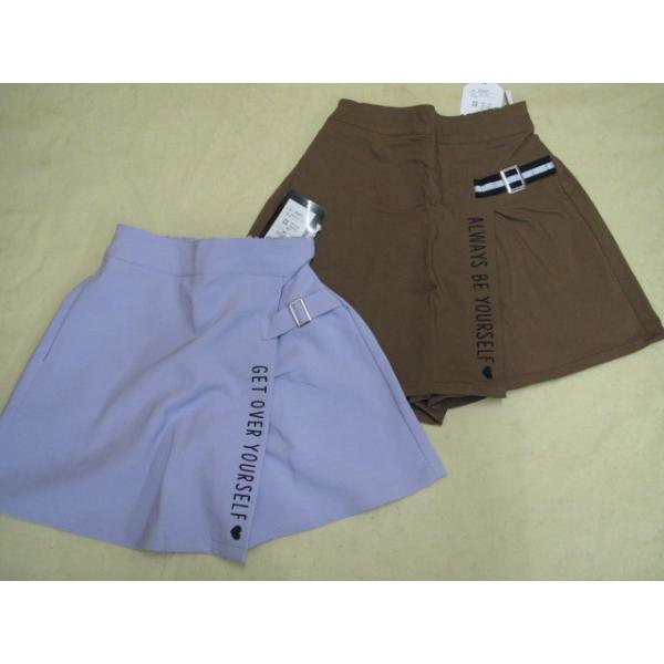 かっこいいラップキュロット150cm 子供服　スカート　キュロット　女の子　ショートパンツ　ジュニア　130 140 150 160・ヘビロテにピッタリ！・ウエストゴム右サイドにポケットあります。サイズ・ウエスト・総丈（ｃｍ）１５０ ・５６...