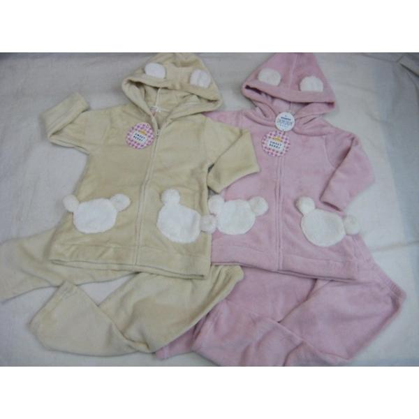 あったかいフリース上下110cm 120cm 130cm子供服　女の子　部屋着　パジャマ　フリース　ガール　キッズ　上下セット　あったかい人気の上下セット！柔らかくってふわふわ生地であったかい。ジャケットにかわいいポケットありますみみ付パー...