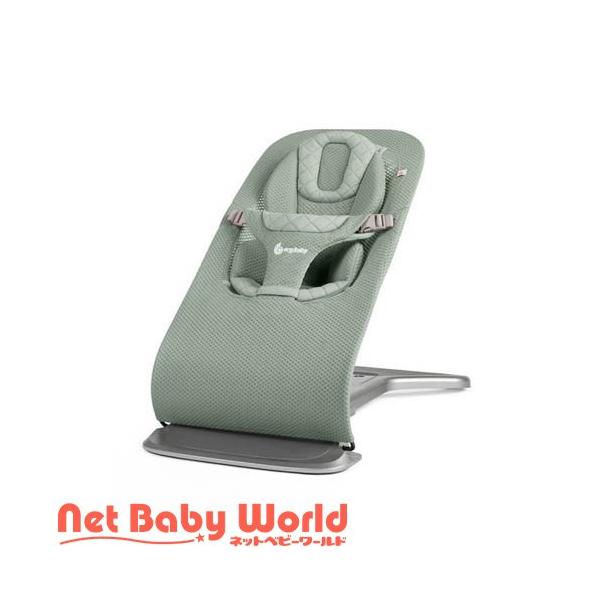 evolve バウンサー メッシュ セージグリーン/スタイ・お食事エプロン/ブランド：エルゴベビー/【発売元、製造元、輸入元又は販売元】ダッドウェイ/【evolve バウンサー メッシュ セージグリーンの商品詳細】●首すわり前のお子さまを、...