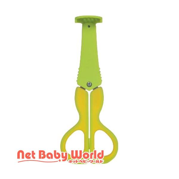 キッズミー カンタン離乳食はさみ/ブランド：kidsme/【発売元、製造元、輸入元又は販売元】FUNAZAWA/【キッズミー カンタン離乳食はさみの商品詳細】●切る・つぶす・すくうがこれ1本で出来る3WAYはさみ。●野菜や麺類などをお皿の上...