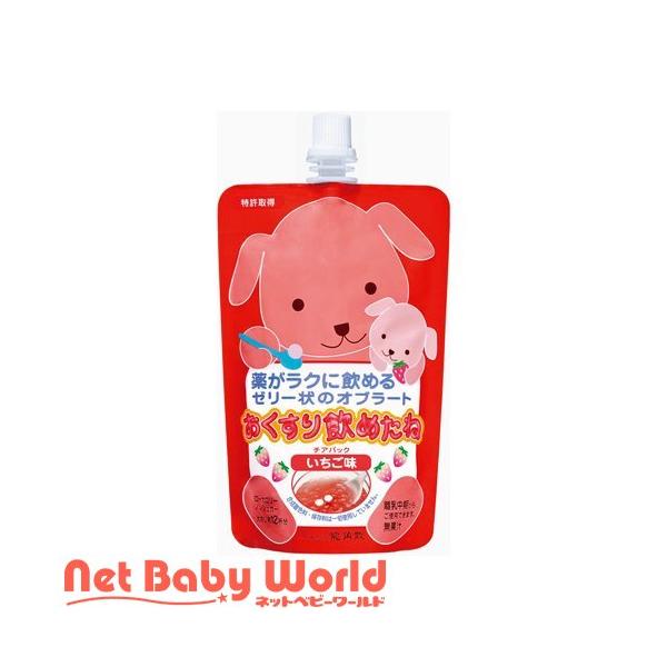 おくすり飲めたね いちご味(お薬飲めたね 苺味)/ブランド：おくすり飲めたね/【発売元、製造元、輸入元又は販売元】龍角散/【おくすり飲めたね いちご味の商品詳細】●薬がラクに飲める、ゼリー状のオブラート●医薬品をゼリーで包んで飲み下しを容易...