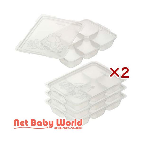 ムーミンベビー わけわけフリージング ブロックトレーR 50/離乳食・ベビーフード調理器具/【発売元、製造元、輸入元又は販売元】リッチェル(Richell)/・単品JAN：4945680205559/【ムーミンベビー わけわけフリージング ...