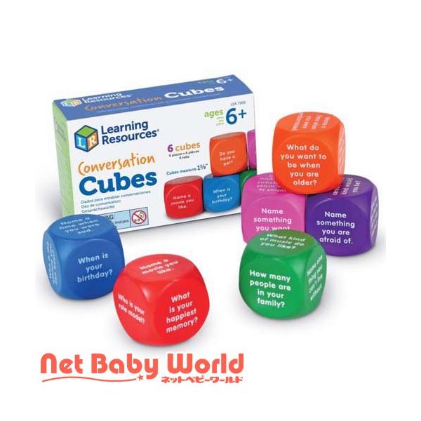 英会話サイコロ/ベビー向けおもちゃ/ブランド：Learning Resources(ラーニング リソーシズ)/【発売元、製造元、輸入元又は販売元】Learning Resources.Inc./【英会話サイコロの商品詳細】●何が出てくるか分...
