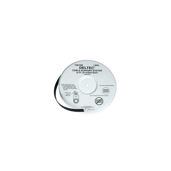 ■説明：デルテック・ケーブル・サポートシステムは、屋内外の電線、電話ケーブル、CATV増幅器の架線などの結束に最適で、極めて簡単な作業により確実にケーブル・サポー卜します。■材質：デルリン（超耐候性アセタール樹脂）■色：黒■耐候 / 耐薬品...