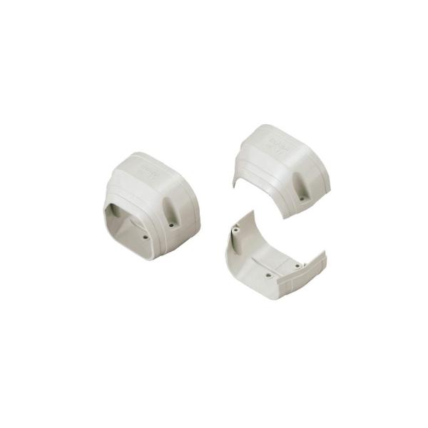 ■説明：エアコン据付工事用の配管化粧カバー（端末カバー）です。■ダクトサイズ：66■色：アイボリー■材質：PVC■入数：1