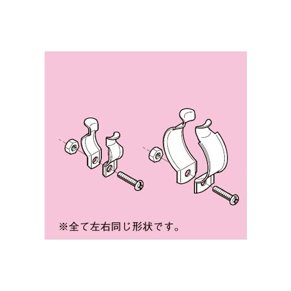 ■説明：パイラックと併用して各種形鋼材へ電線管を支持するクリップです。■特長：電線管の全サイズが揃っています。■ねじサイズ：M5×25■寸法：A 74mm、B 22mm■適合電線管（呼び）：鋼製電線管（36） VE管（36） SGP管（32...
